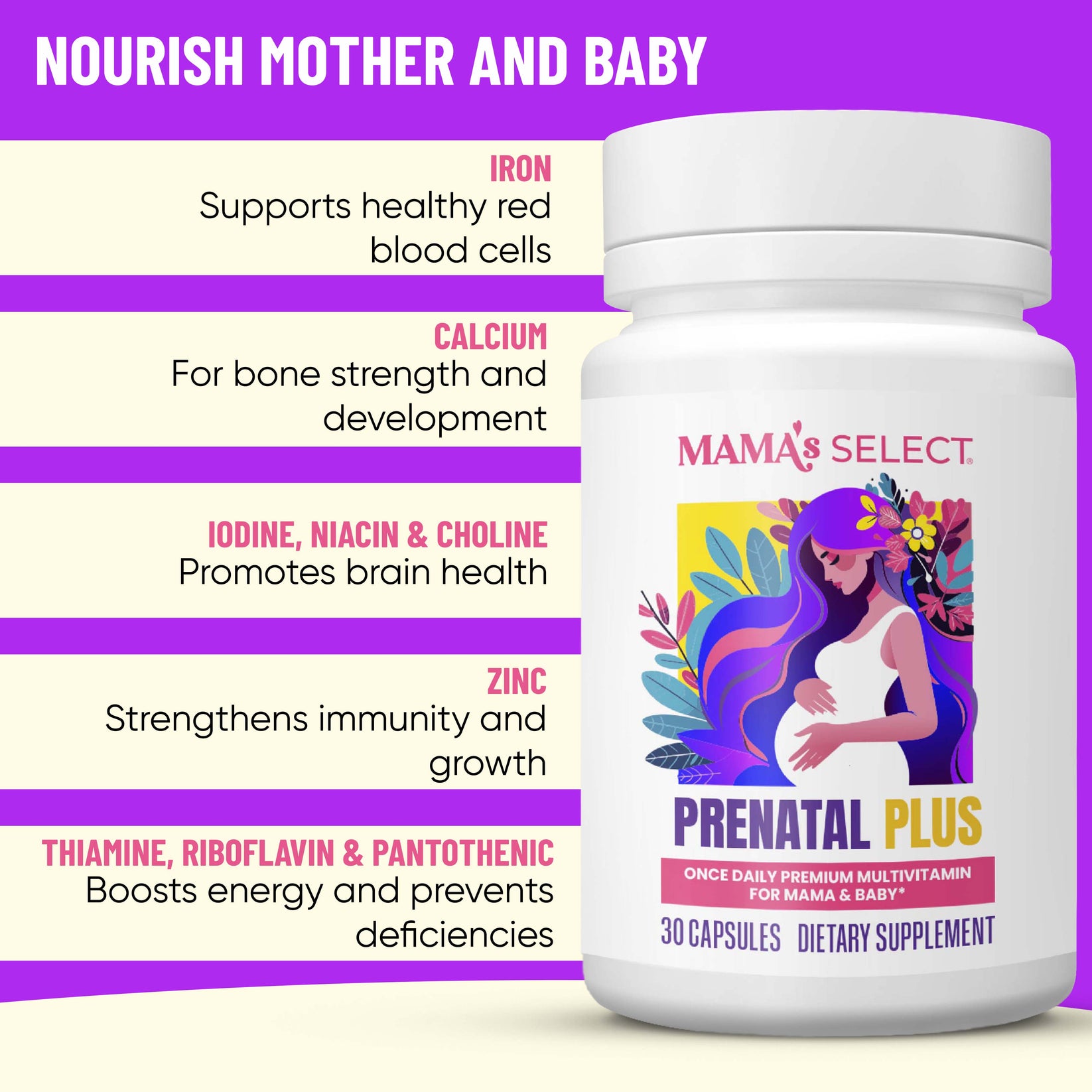 Prenatal Vitamins - Allergen Free - Mama's Select